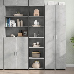 Skříň highboard betonově šedá 45 x 41 x 185 cm kompozitní dřevo