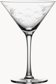 Sada ručně foukaných křišťálových sklenic na martini Fern, 2 díly