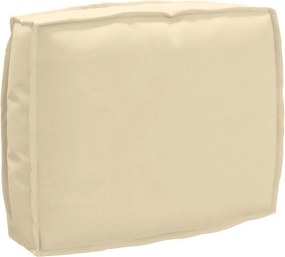Sada polštářů na paletu Oxford látka Béžová 50 x 50 x 12 cm 3329042