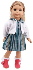 Šatičky pro panenky Baby Born a American girl 43 cm Varianta: NQ2053 zelené šaty s bolerkem