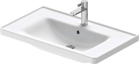Duravit D-Neo - Umyvadlo 80x48 cm, s přepadem, otvor pro baterii, matná bílá 2367803200
