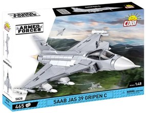 COBI 5828 Armed Forces SAAB JAS 39 Gripen C Czech Air Force, 1:48, 465 kostek