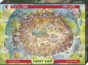 HEYE Puzzle Šílená ZOO: Kosmický pavilon / 1000 dílků / 70 x 50 cm