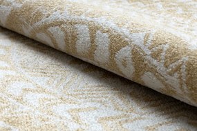 Dywany Łuszczów, Kusový koberec Napkin gold kruh, 120x120 (průměr) kruh, žlutá, chodba / předsíň
