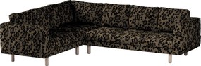Potah na pohovku IKEA Norsborg rohová 5-místná barva béžová látka pletený vzor, vzorované