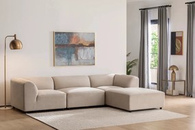 Hanah Home Rohová pohovka ALPHA krémová pravá