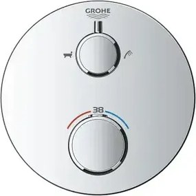 Grohe Grohtherm - Termostatická vanová baterie pro 2 spotřebiče chrom