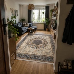 Protiskluzový koberec NOVO Mandala vícebarevný