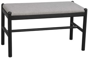 ROWICO Dřevěná černá lavice MILFORD black 119546