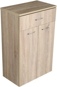 Aqualine Aqualine, ZOJA/KERAMIA FRESH skříňka spodní se zásuvkou 50x78x29cm, dub platin, 50315