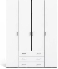 FALCO Čtyřdveřová šatní skříň Home 10 bílá