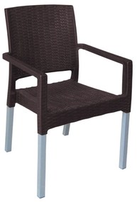 Zahradní stohovatelná židle Ratan Lux, wenge