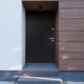 vidaXL Vchodové dveře 90 x 200 cm hliník [3190537] Barva: Bílá