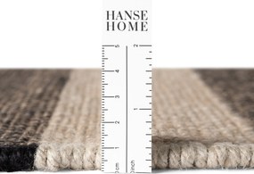 Hanse Home, Běhoun Handloom 106334 Playa White Black, 80x300, černobílá, chodba / předsíň