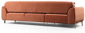 Designová sedačka Haylia 287 cm skořicová - levá