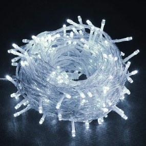 Vánoční světýlka LED záclona FLASH studená bílá 300 LED