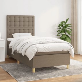 Box spring postel s matrací taupe 80x200 cm textil 3142613