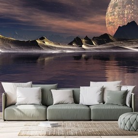 Samolepící tapeta futuristická planeta - 375x250 cm