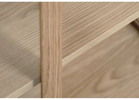 Vitrína z dubového dřeva v přírodní barvě 190x90 cm Elba – Unique Furniture