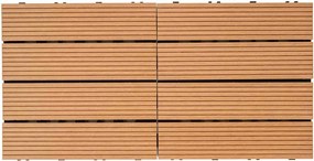 WPC dlaždice LEGI BASE 30 x 30 cm, teak
