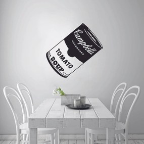 Samolepka na zeď - Plechovka Andy Warhol Tomato (36x60 cm) - PopyDesign