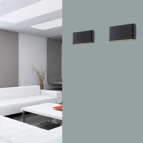 LED vnější nástěnné osvětlení Cremona M tmavě šedá