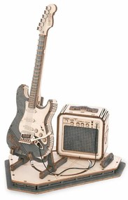 RoboTime 3D dřevěné puzzle Elektrická kytara