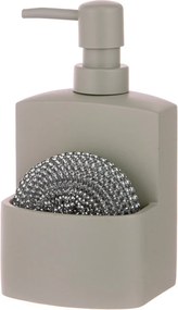 Šedý dávkovač mýdla z polyresinu 250 ml Essentials – Ladelle