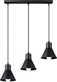 Sollux Lighting Závěsné svítidlo TALEJA 3 černé E27