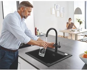 GROHE 31651AP0 - Kuchyňský dřez K700 560 × 510 mm granit/černá