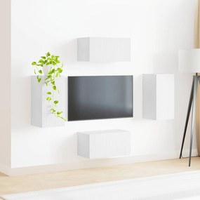 Sestava TV skříněk 4 ks Bílá Kompozitní dřevo 3409150