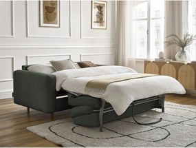 Zelená pohovka na každodenní spaní/rozkládací 220 cm Cocoone – Bobochic Paris