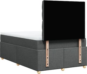 Box spring postel s matrací tmavě šedá 120x200 cm textil 3291255