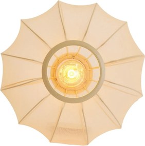Krémové stropní svítidlo s textilním stínidlem ø 40 cm Plumalia – Light &amp; Living