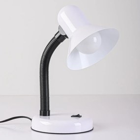 Stolní lampa Mentor, 1x bílé stínítko, w