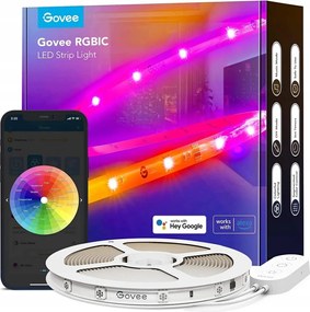 Led Páska Govee H619A Ovládání Barev Rgb Led Strip Light 5 M Aplikace