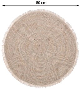 Koberec Isabella, (fi) 80 cm, béžová