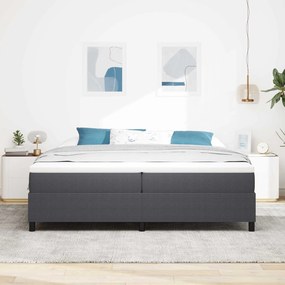 Rám platformy Tmavě šedá 200 x 200 cm Žebrovaná látka 3337428