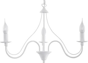 Lustr SOLLUX Minerwa 3 E14 3x40W bez zdroje SL.0213 bílá