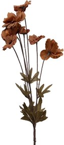 Elegantní umělá květina v zemitých měděných tónech - 6*8*80 cm