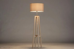 Stojací designová lampa Paola Grey Maison and Natur Wood