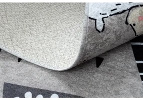 Dywany Luszczow Dětský kusový koberec JUNIOR 51974.802 pratelný  Medvědi, zvířata pro děti protiskluz, šedá Rozměr koberce: 200 x 290 cm