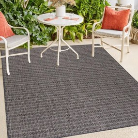 Venkovní kusový koberec Zagora 4513 black 120 x 170 cm