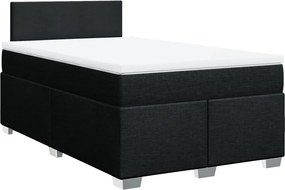 Box spring postel s matrací černá 120x190 cm textil 3288122