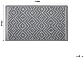 Venkovní koberec světle šedý 90x150 cm SIKAR Beliani