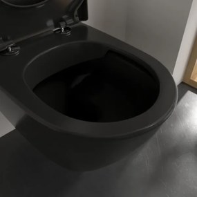 Villeroy & Boch 5614R0R7 - Závěsné WC SUBWAY keramika/černá