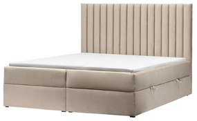 Dvoulůžková kontinentální postel Torello 160x200 béžová