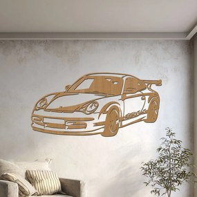 dřevo života Dřevěný obraz Porsche 911 GT3 RS Zvolte rozměr (cm): 95x46, Zvolte barvu dekoru: Buk