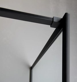 Gelco, CURE BLACK sprchová zástěna 1100 mm, čiré sklo, CB110