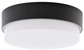 Osmont TRI57270 Triton 1, stropní černé kruhové svítidlo, 13W LED 3000K, průměr 28cm, IP65